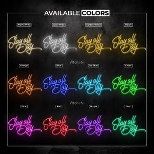 Slay All Day Neon Sign, Slay All Day LED Light, Slay All Day Wall Art ...