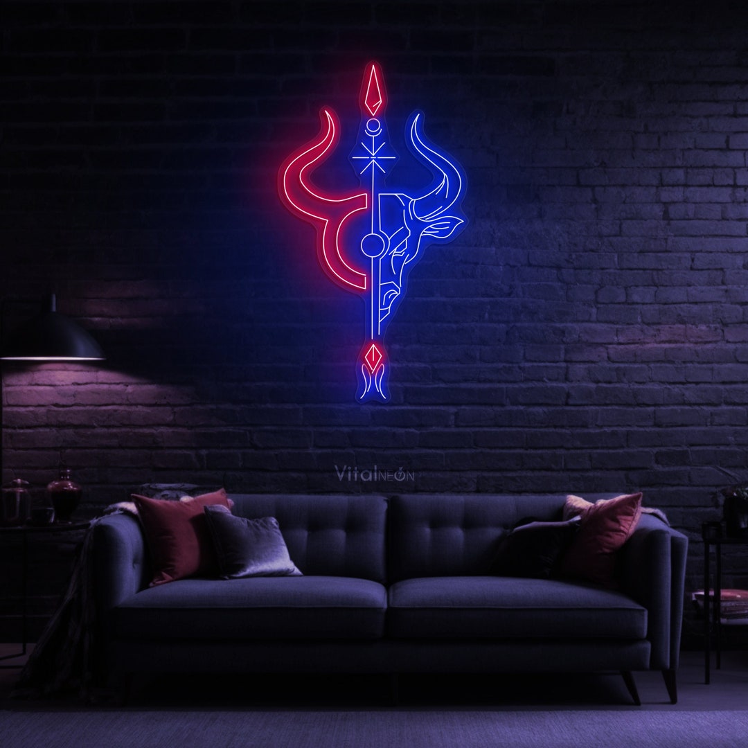 Taurus Neon Sign, Zodiac Horoscope Light, Spiritual Gift for Taurus ...