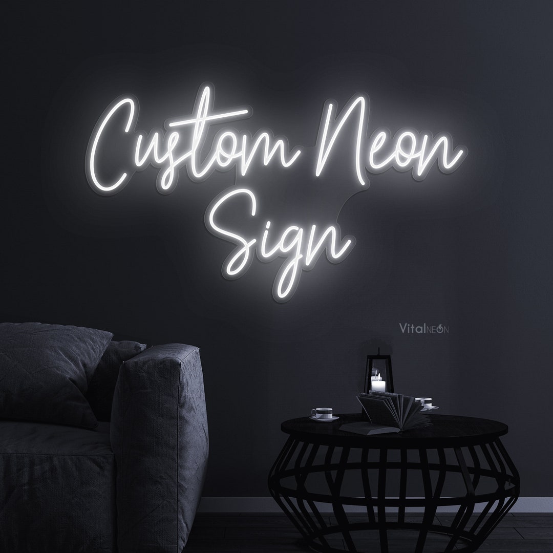 Custom Neon Sign, Personalized LED Light for Room, Bedroom, Bar, Shop ...