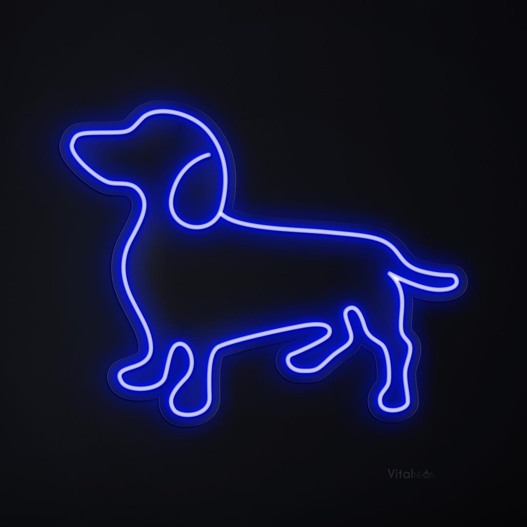 Dachshund Dog Neon Sign Wiener Dog LED Light Pet Lover Home Decor Puppy ...