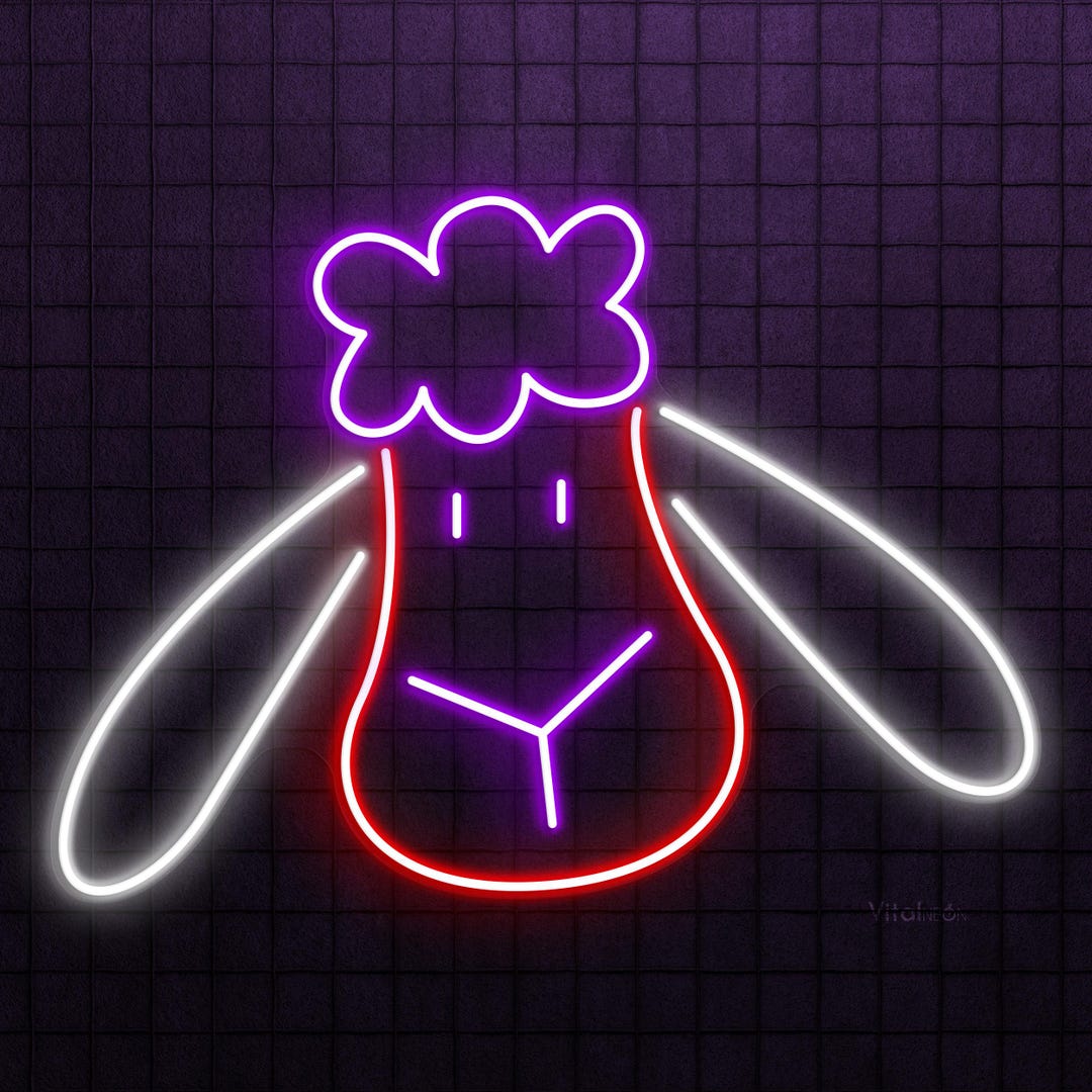 Baby Sheep Neon Sign, Baby Sheep LED Light, Flying Baby Sheep Wall ...