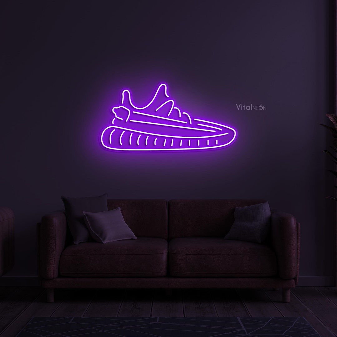 Sneakers Neon Sign, Sneakers LED Light, Shoes LED Neon Art, Sneakers ...