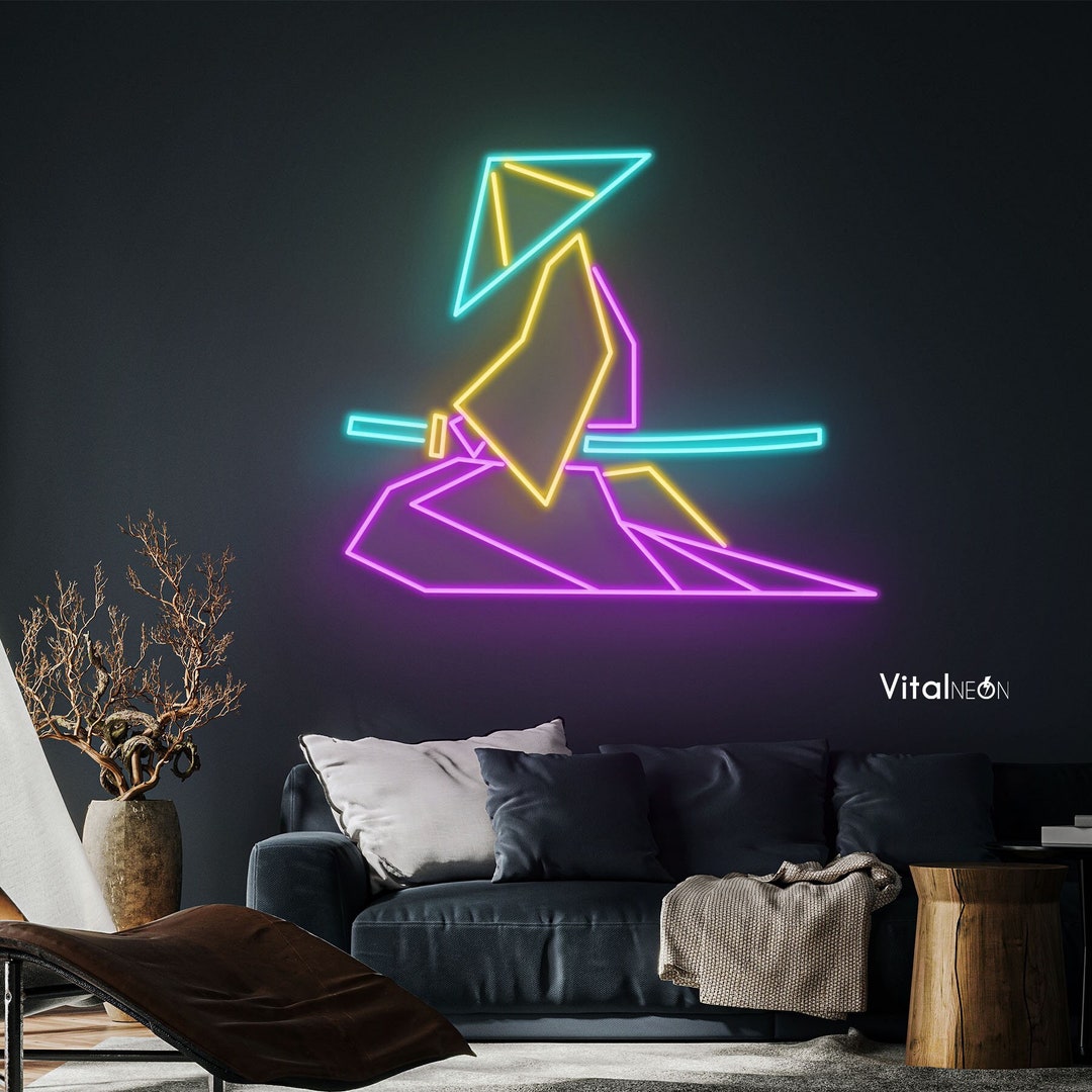 Ninja Neon Sign, Anime Ninja Neon Light, Ninja Man Decor for Anime Fans ...