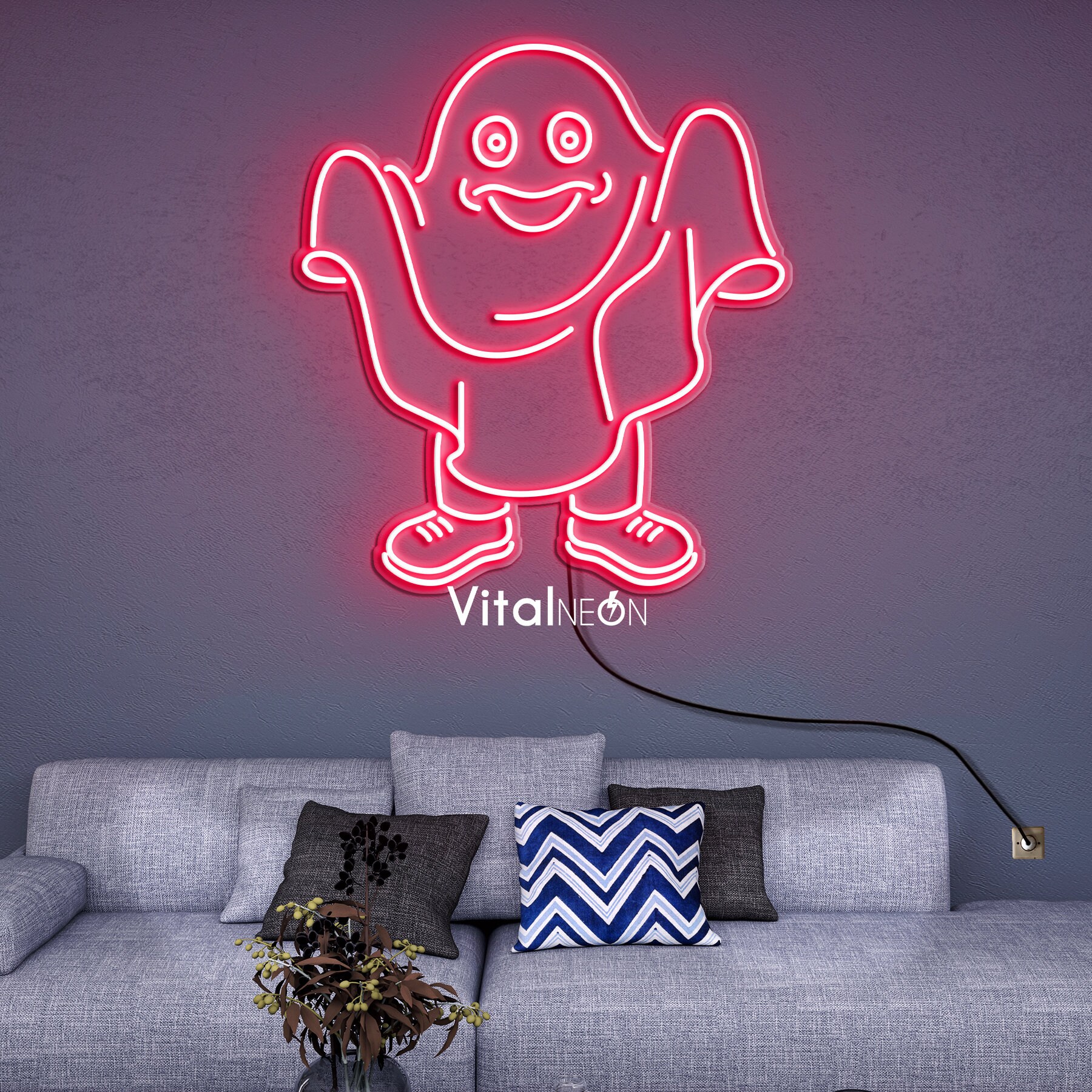Ghost LED Neon Sign, Spooky Halloween Decoration, Wall Decor, Neon Sign ...