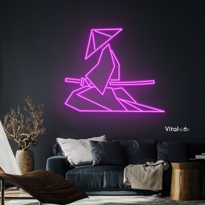 Ninja Neon Sign, Anime Ninja Neon Light, Ninja Man Decor for Anime Fans ...
