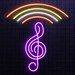 Treble Clef Neon Sign, Treble Clef LED Light, Musical Note Wall Decor ...