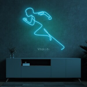 Jogging Man Neon Sign, Runner LED Light, Sport LED Sign, Gym Wall Art ...