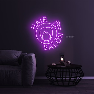 Hair Salon Neon Sign LED Light for Salon Decoration, Shop Decor, Hair ...