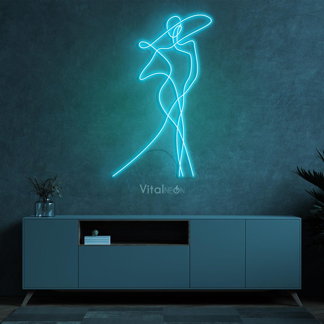 Female Neon Sign, Female LED Light, Woman's Body Lines Light, Woman ...