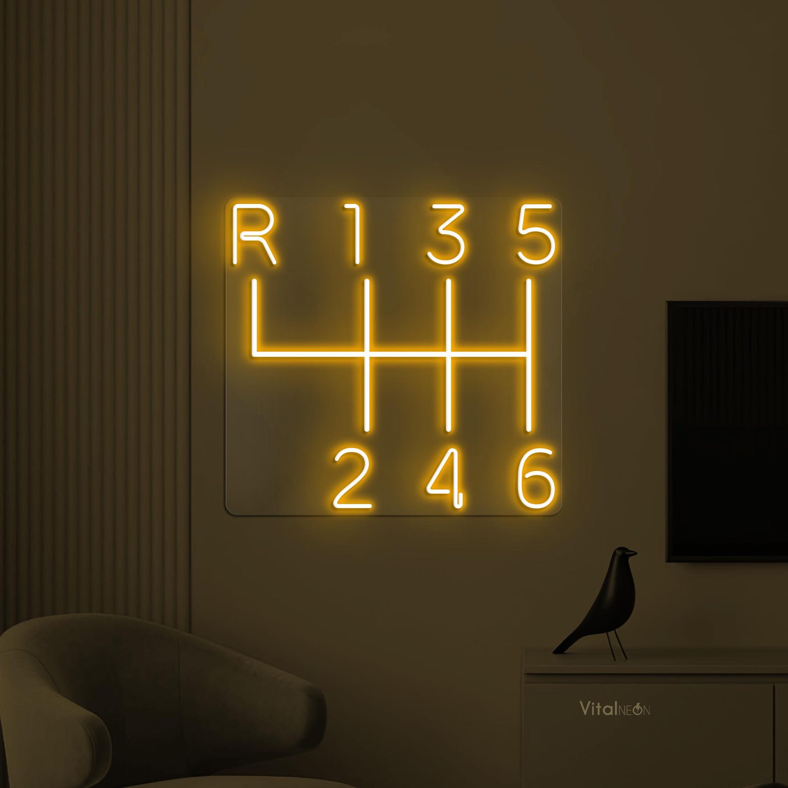 Car Gearbox Neon Sign LED Light Auto Workshop Wall Art for Garage ...