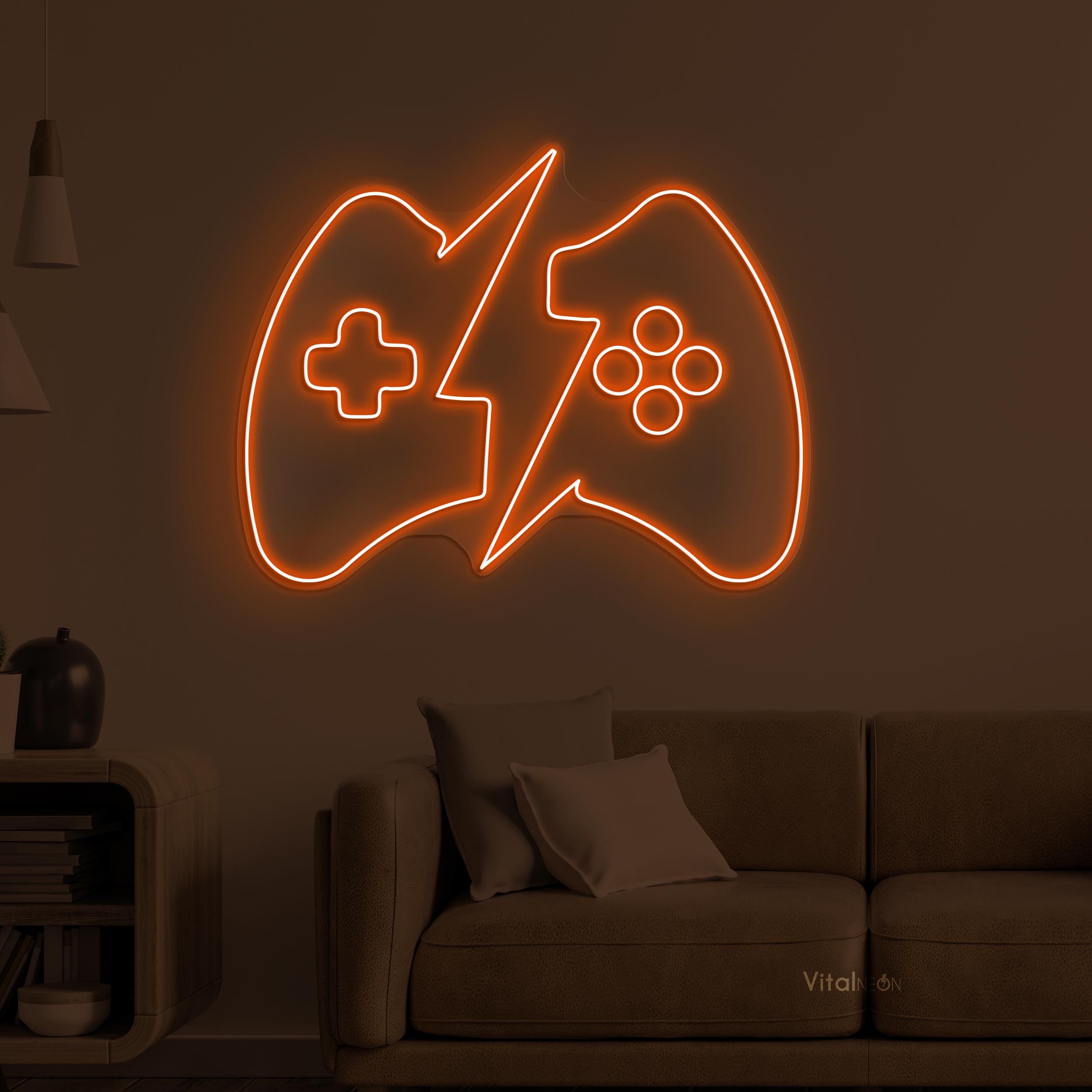 Customizable Game Controller LED Neon Sign, Game Room Decor - Etsy