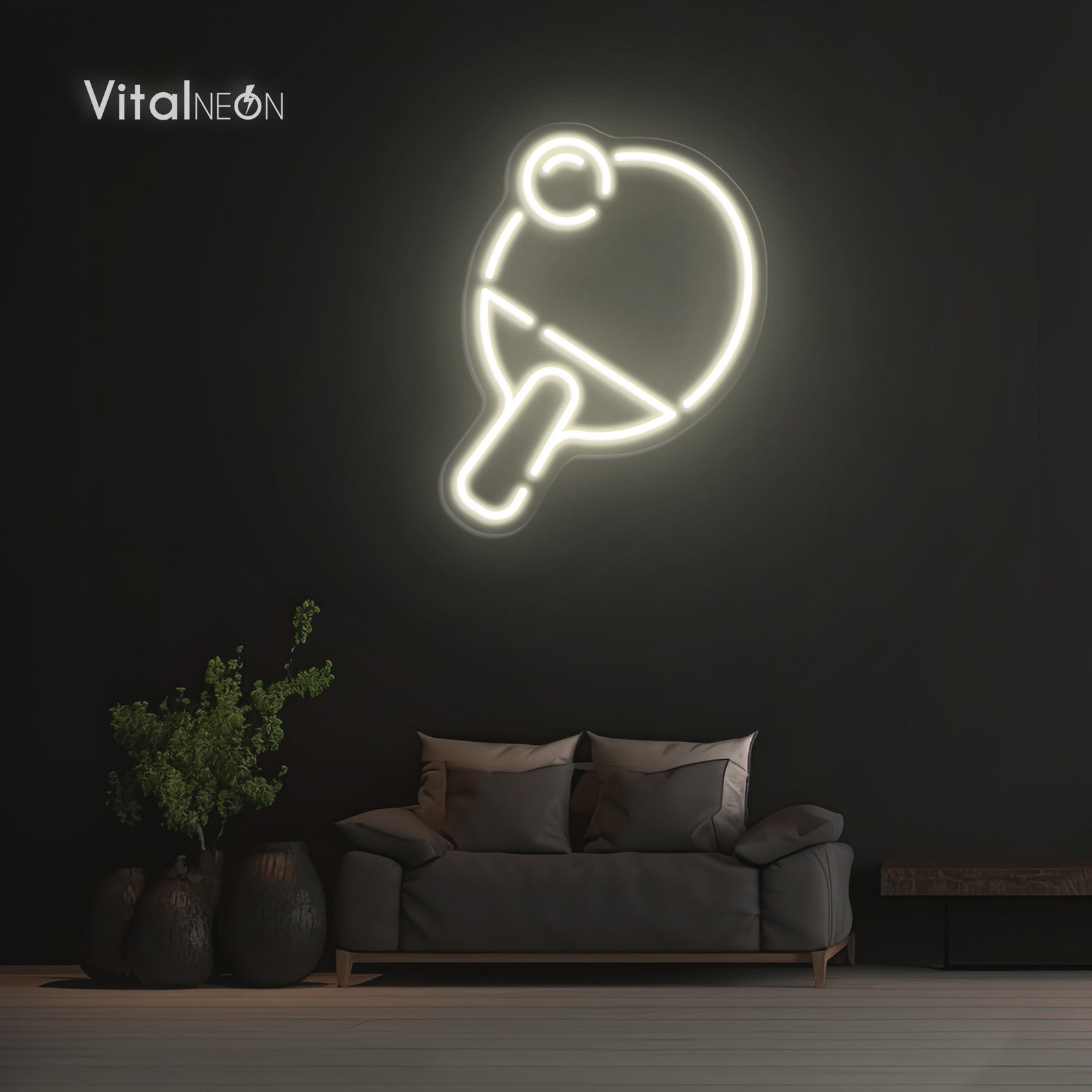 Ping Pong Neon Sign, LED Wall Decor, Sporty Aesthetic, Unique Room ...