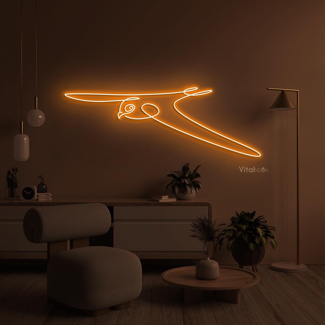 Swallows Neon Sign, Swallows LED Light, Swallows Bird LED Neon Art ...