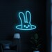 Rabbit Neon Sign, Bunny LED Wall Decor, Kids Room Light Gift - Etsy