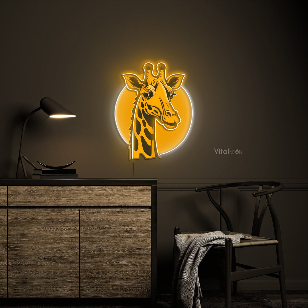 Giraffe Neon Sign, LED Giraffe Light for Kids Room Decor, Giraffe LED ...