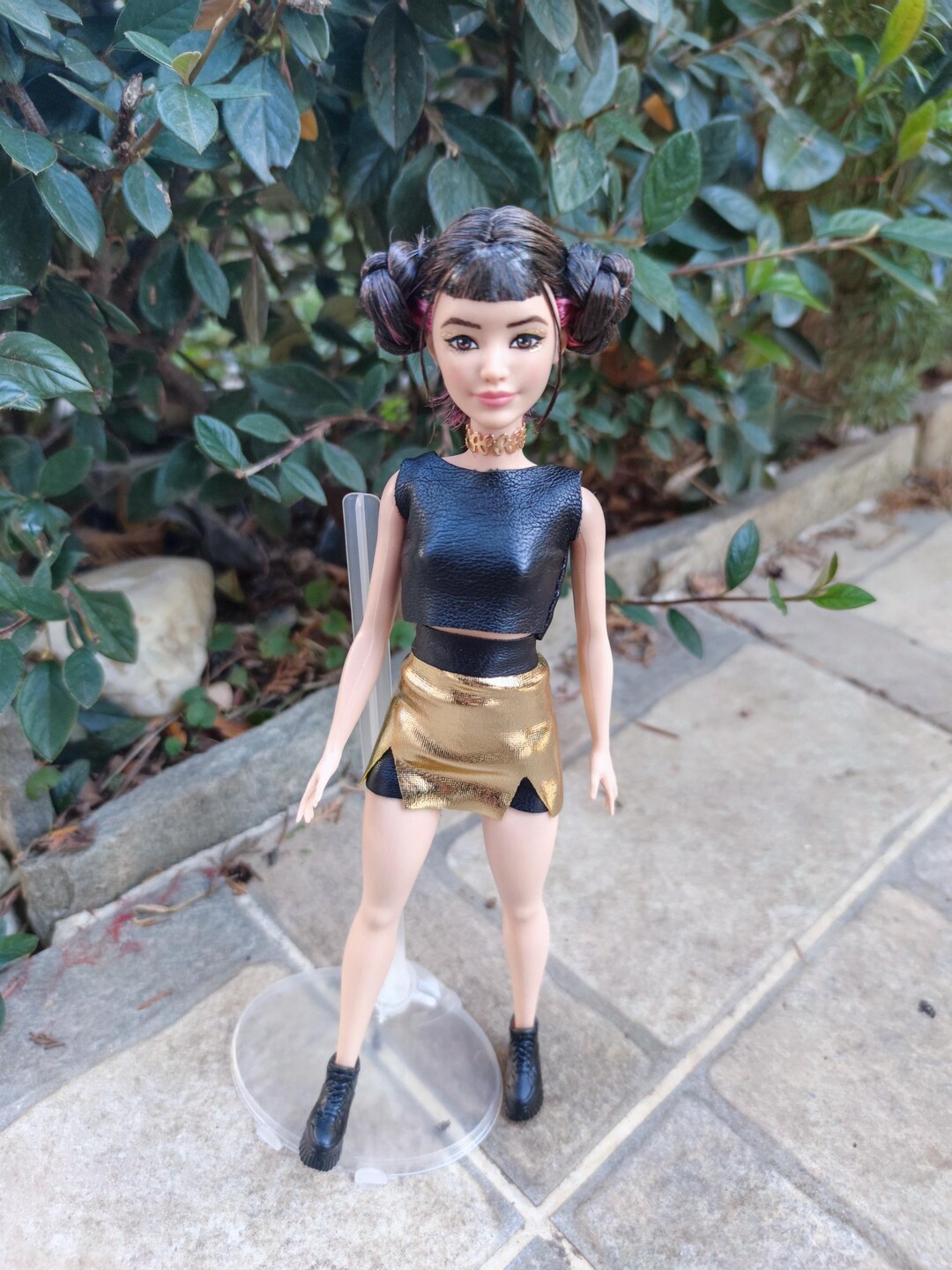 Zoe Barbie Doll OOAK Black Gold Outfit Final Offer - Etsy