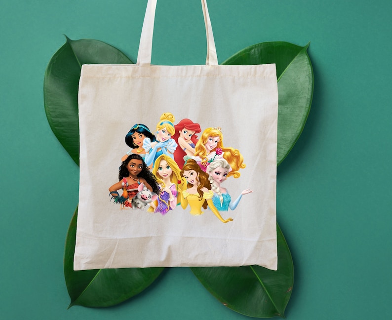 All Princess Tote Bag, Disney Princess Bag, Gift for Her, Princess ...