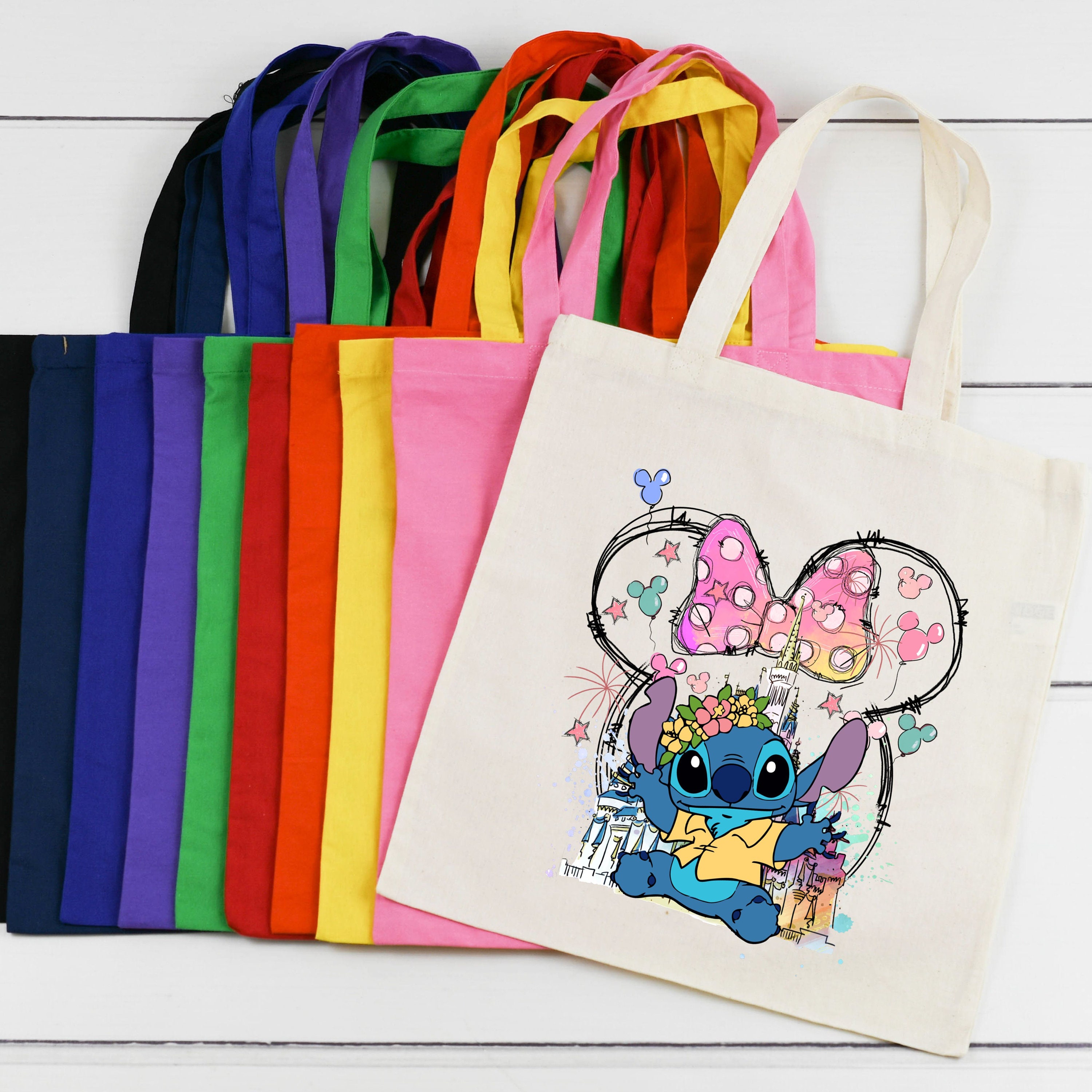 Disney Stitch Tote Bag, Minnie Stitch Tote Bag, Gift for Her, Birthday ...