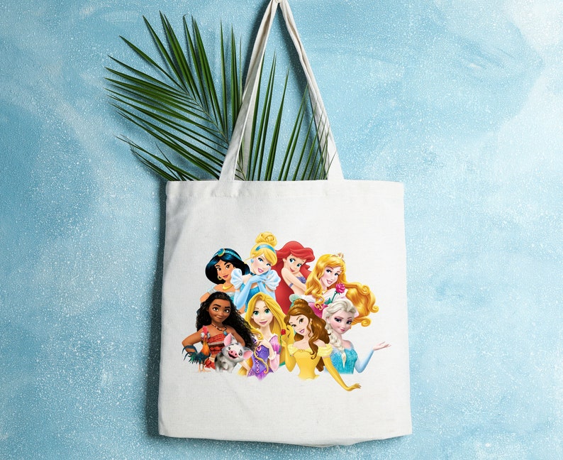 All Princess Tote Bag, Disney Princess Bag, Gift for Her, Princess ...