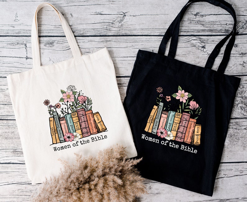Women of the Bible Tote Bag,mothers Day Gift,christian Canvas Tote Bag ...