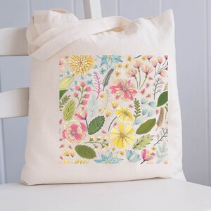 Flower Garden Tote Bag, Flower Tote Bag, Floral Tote Bag, Plant Ladies ...