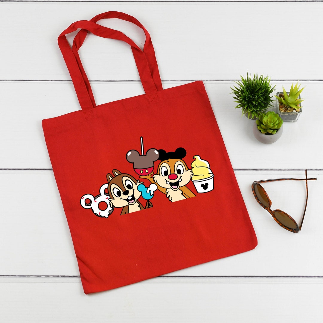 Chip and Dale Tote Bag, Disney Snacking Tote Bag, Best Friends Tote Bag ...