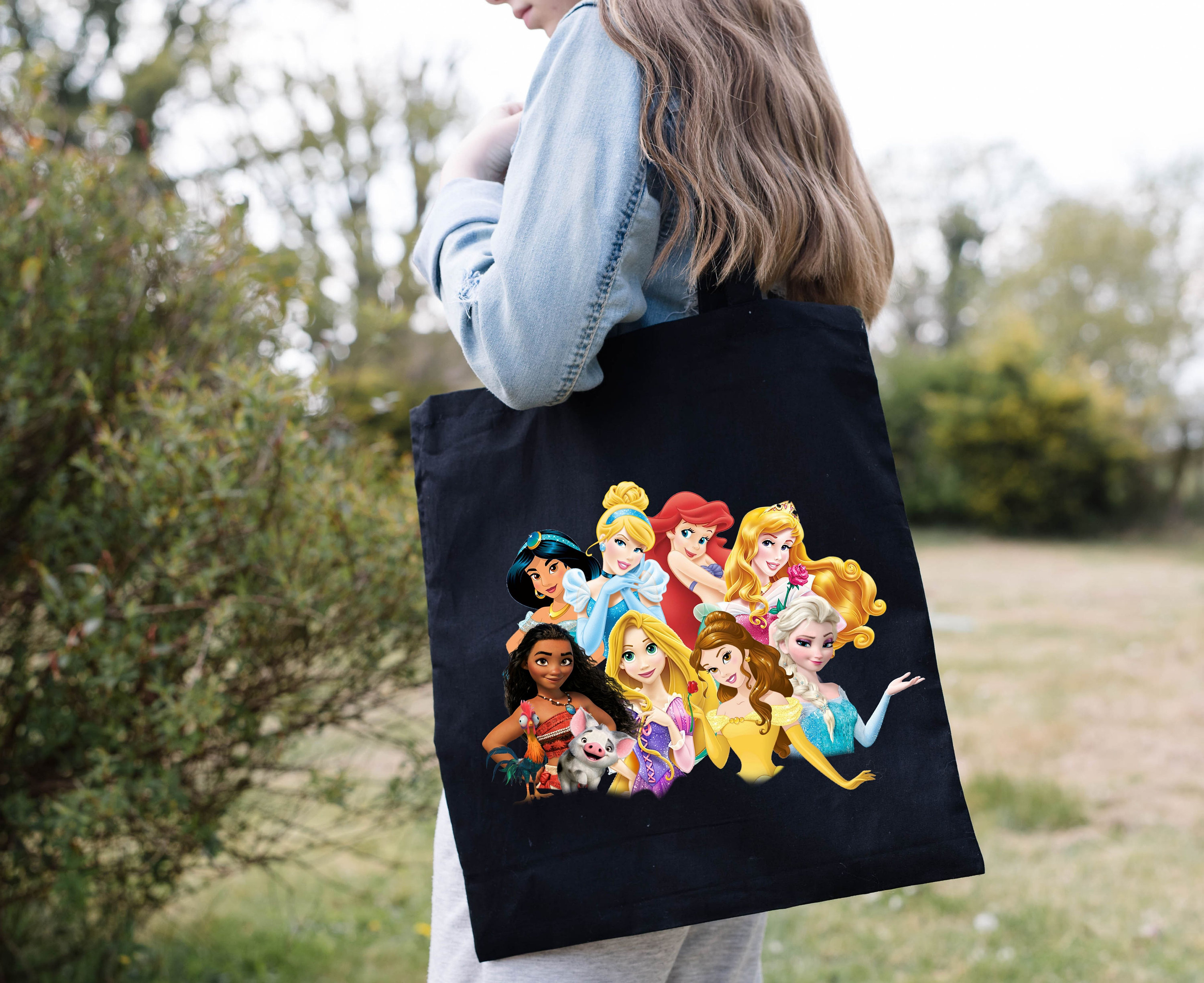 All Princess Tote Bag, Disney Princess Bag, Gift for Her, Princess ...