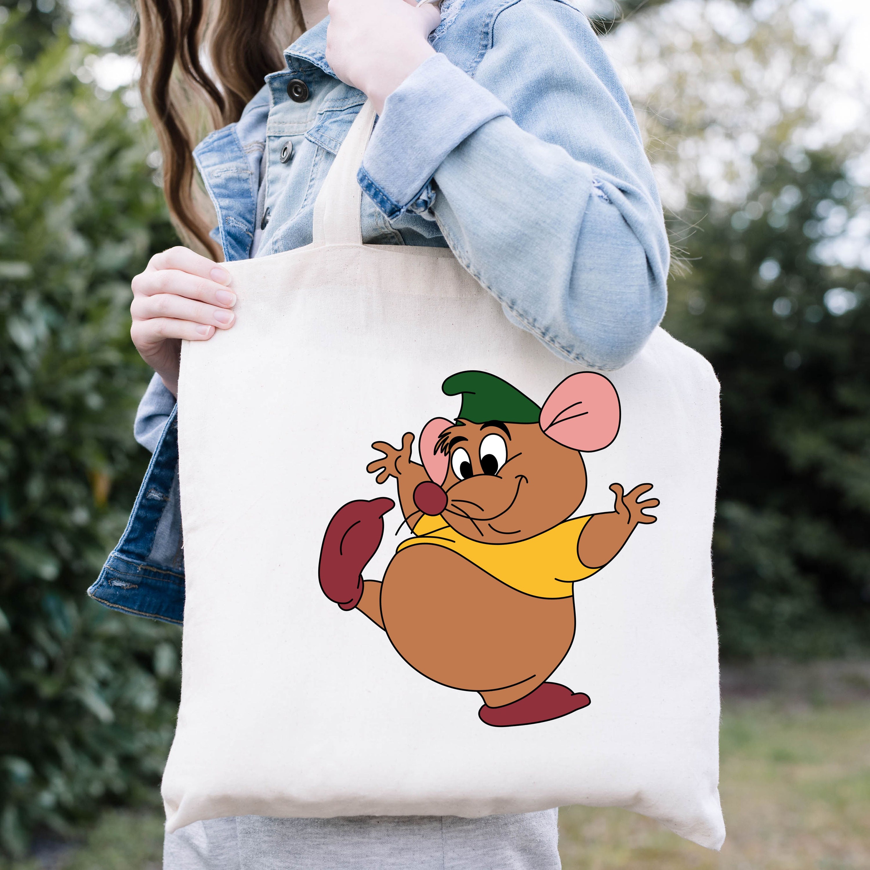 Cute Gus Gus Tote Bag, Cinderella Gus Gus Bag, Lover Bag, Gift for Her ...