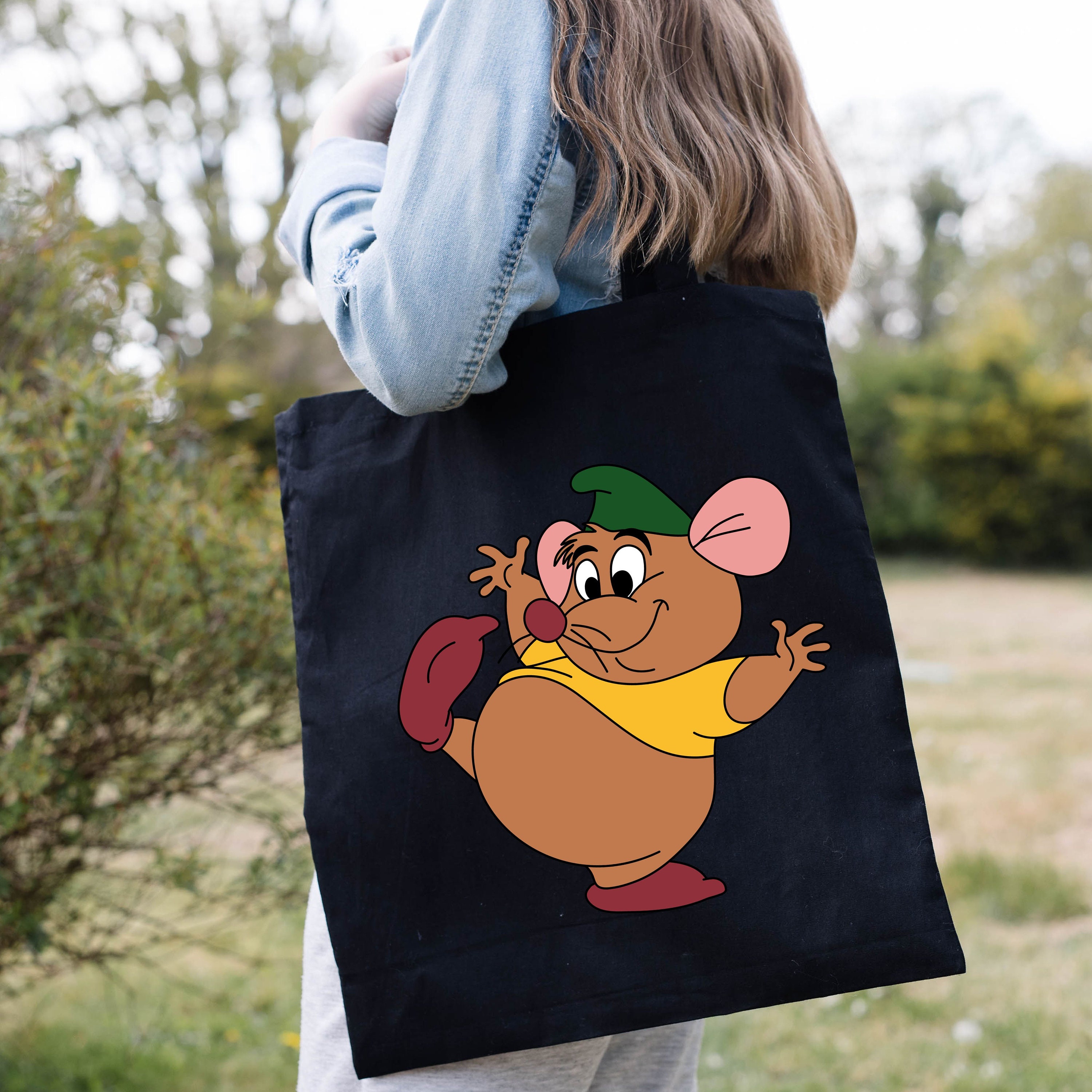Cute Gus Gus Tote Bag, Cinderella Gus Gus Bag, Lover Bag, Gift for Her ...