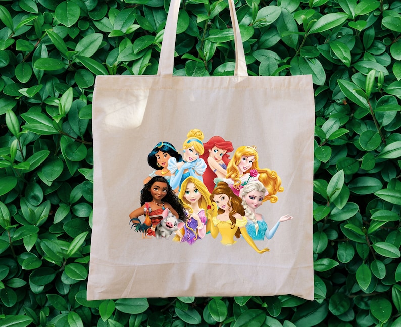 All Princess Tote Bag, Disney Princess Bag, Gift for Her, Princess ...