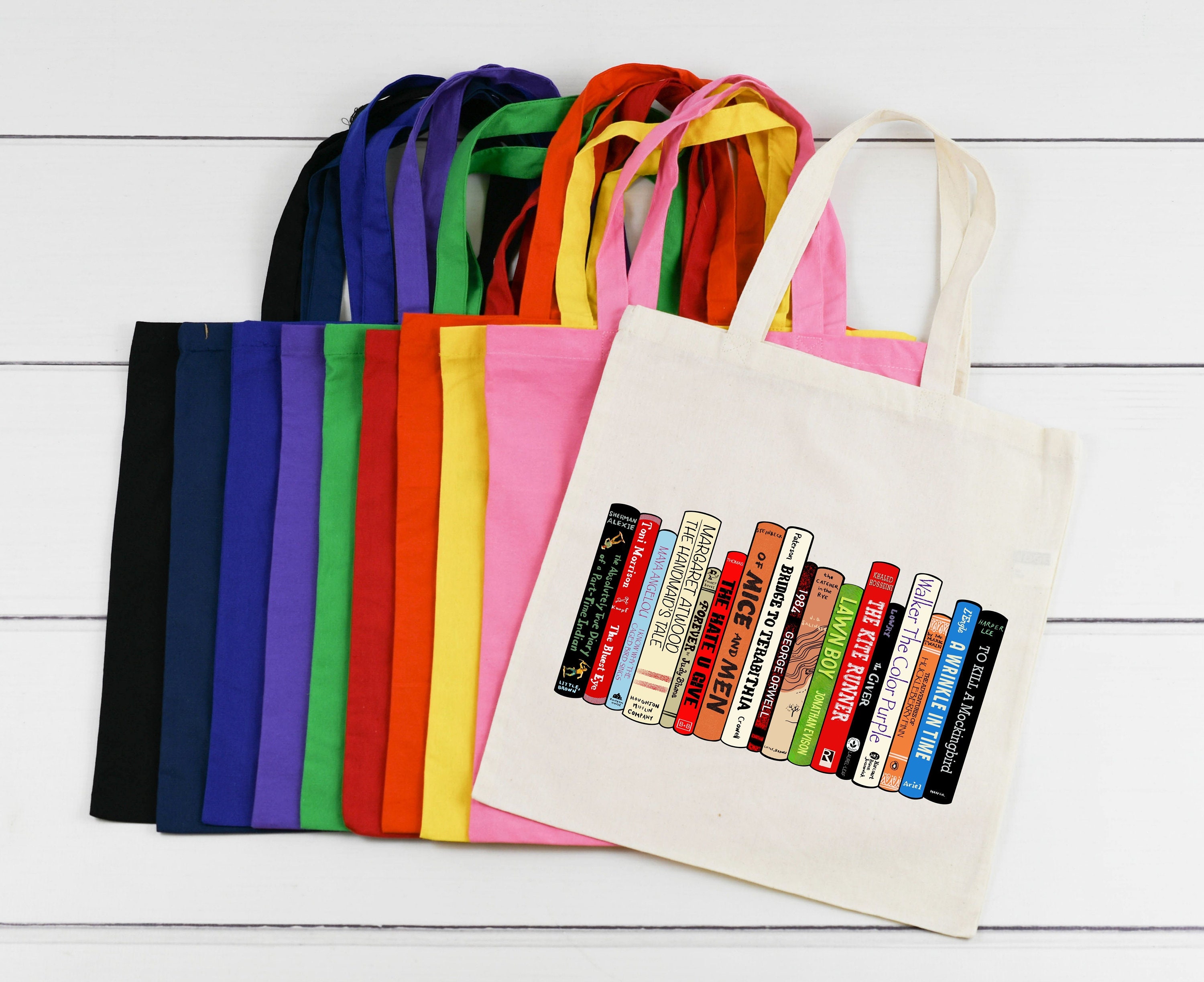 Book Tote Bag, Teacher Tote Bag, I'm With the Books, Bookish Totebag ...