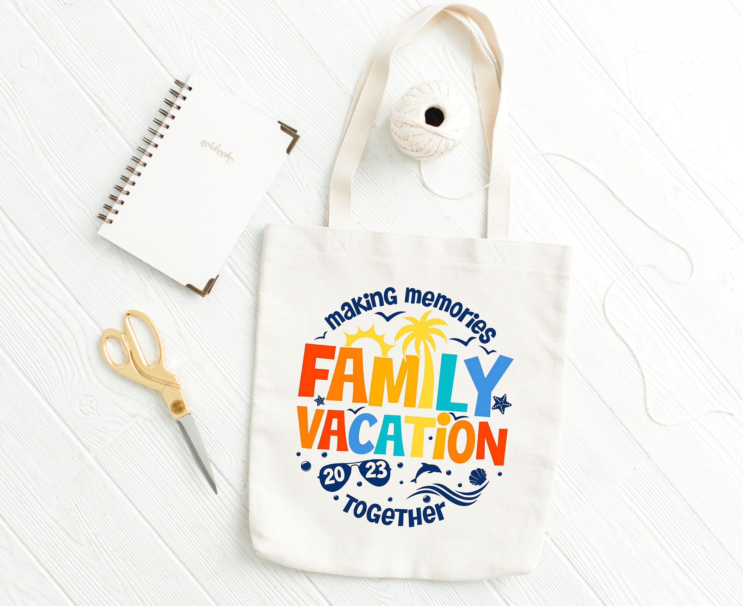 Family Vacation 2023 Tote Bag, Beach Vacation Tote Bag, Summer Vacation ...