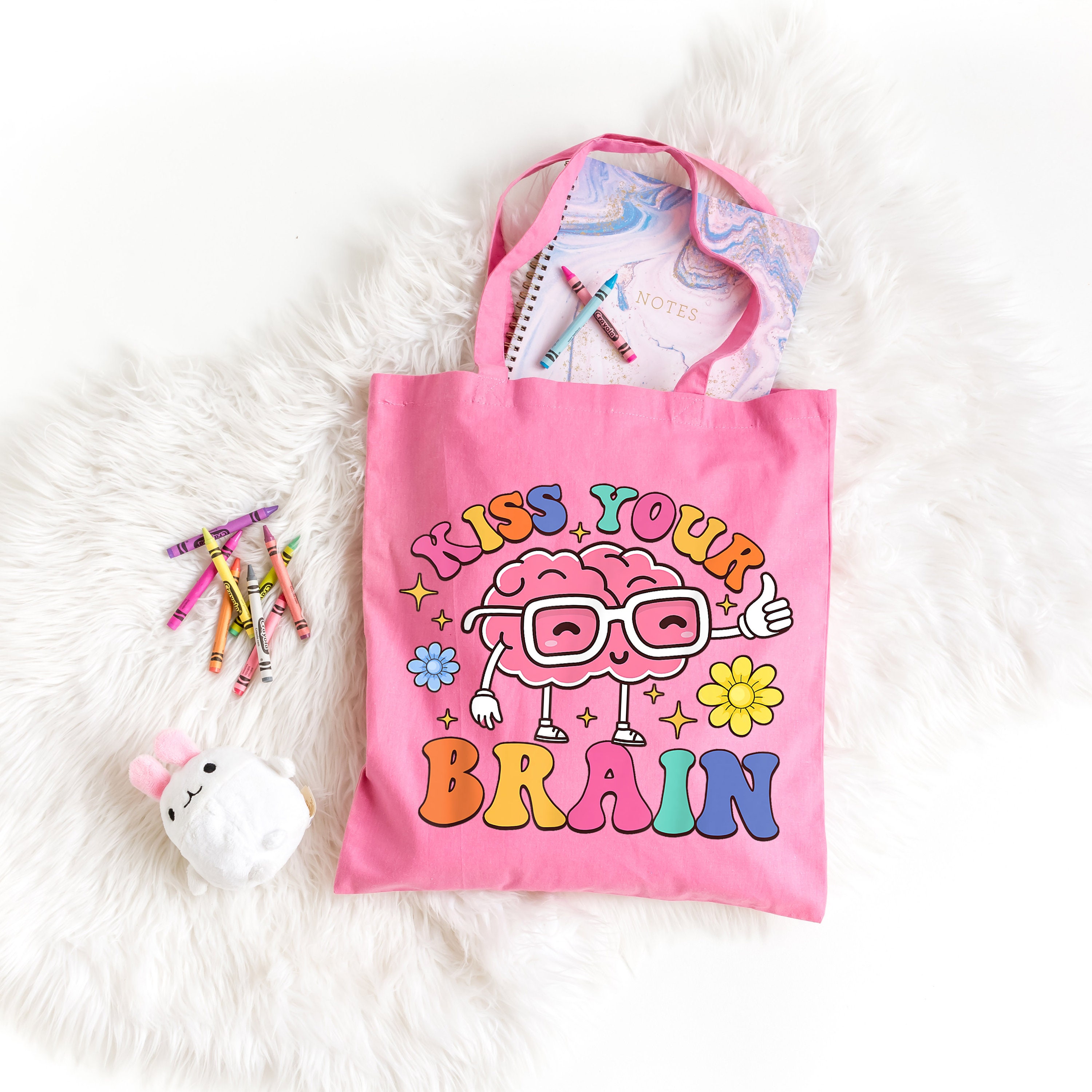 Kiss Your Brain Tote Bag, Biology Teacher Gifts, Gift for Doctor, Cute ...