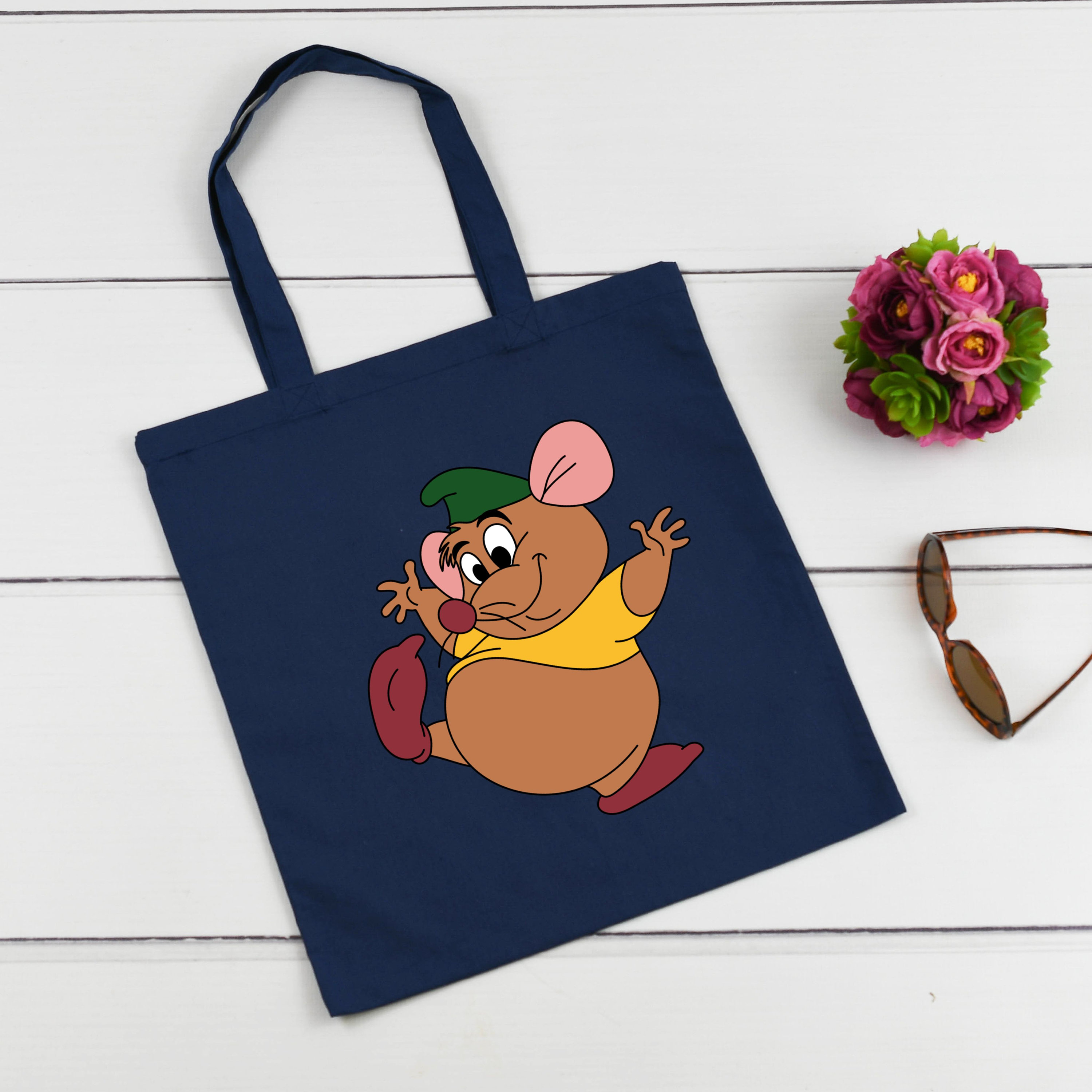 Cute Gus Gus Tote Bag, Cinderella Gus Gus Bag, Lover Bag, Gift for Her ...