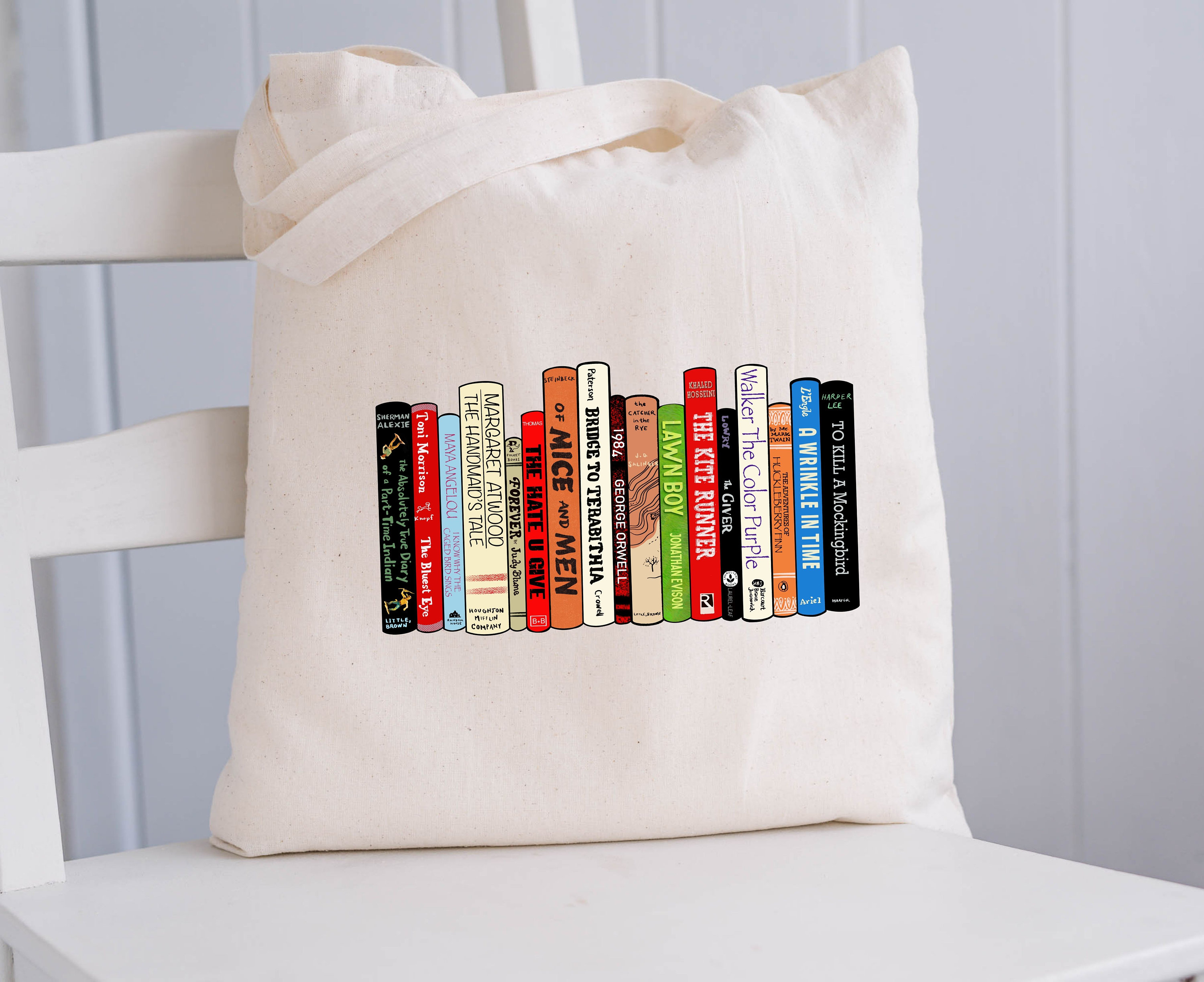 Book Tote Bag, Teacher Tote Bag, I'm With the Books, Bookish Totebag ...