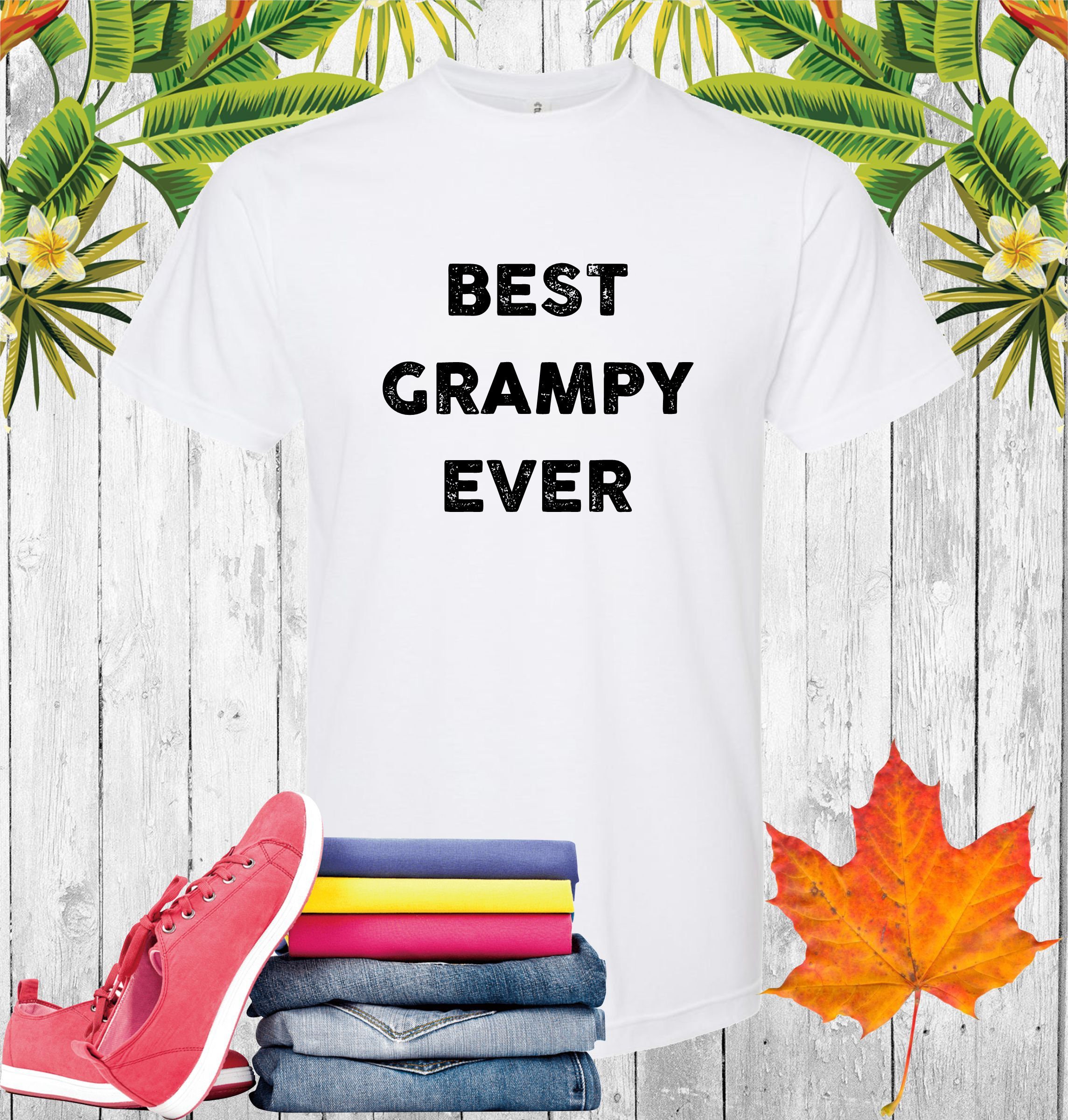 Best Grampy Ever Funny Shirt Men Fathers Day Gift Grampy Shirt Grandpa ...