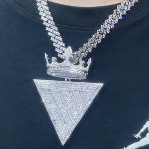 Iced Out Custom Pendant Icy Diamond Bling Hip Hop Men - Etsy