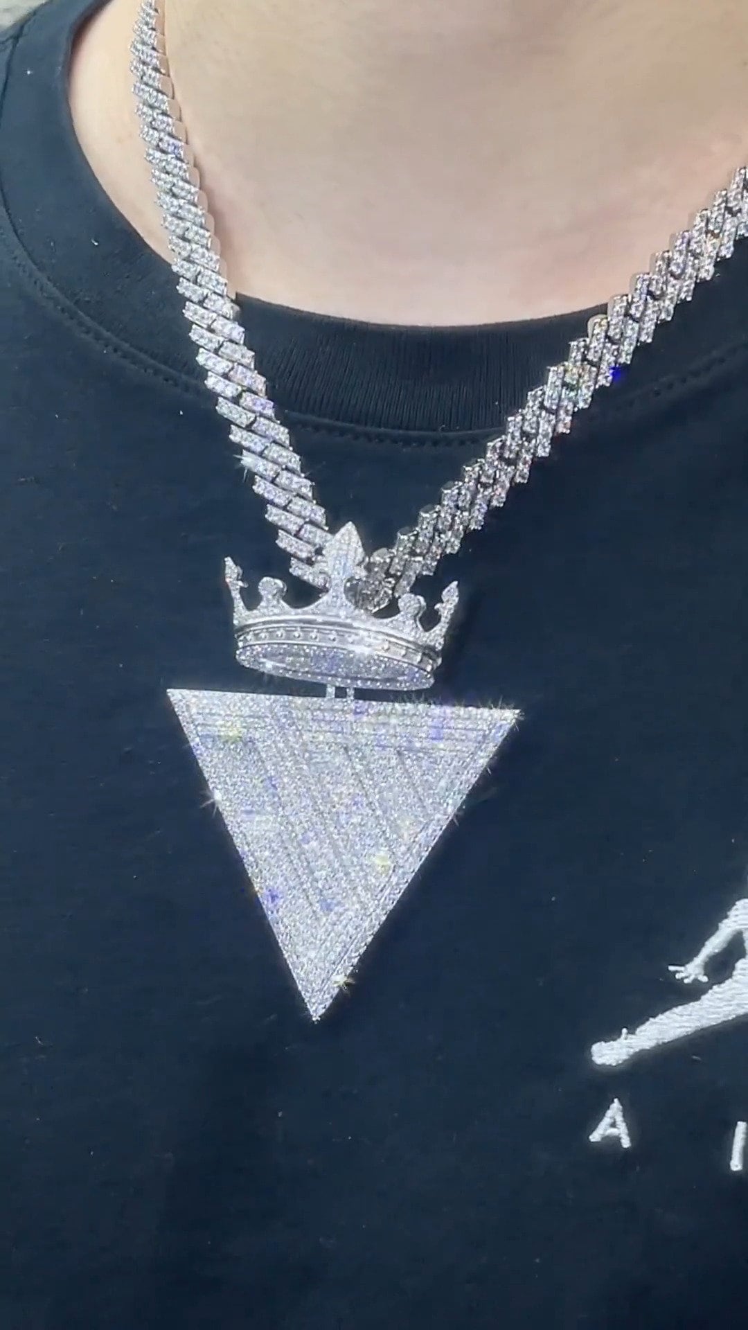 Iced Out Custom Pendant Icy Diamond Bling Hip Hop Men - Etsy