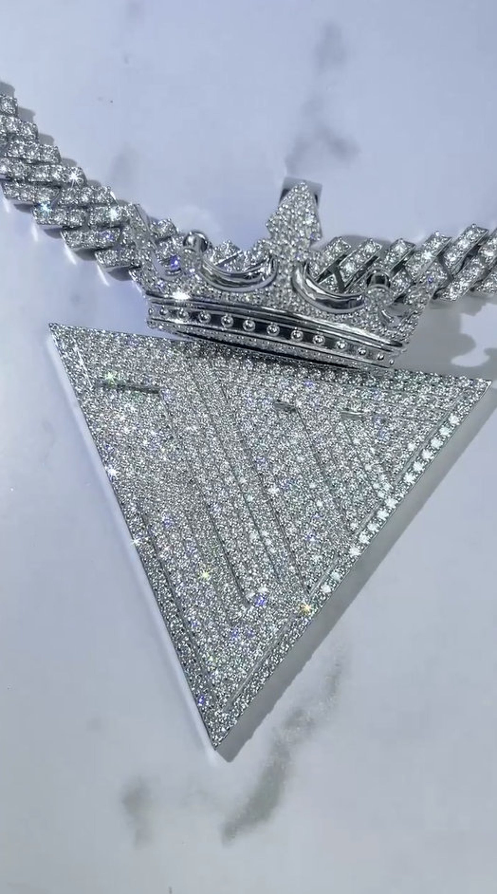 Iced Out Custom Pendant, Icy Diamond Bling Hiphop Men Jewelry, Iced Out ...