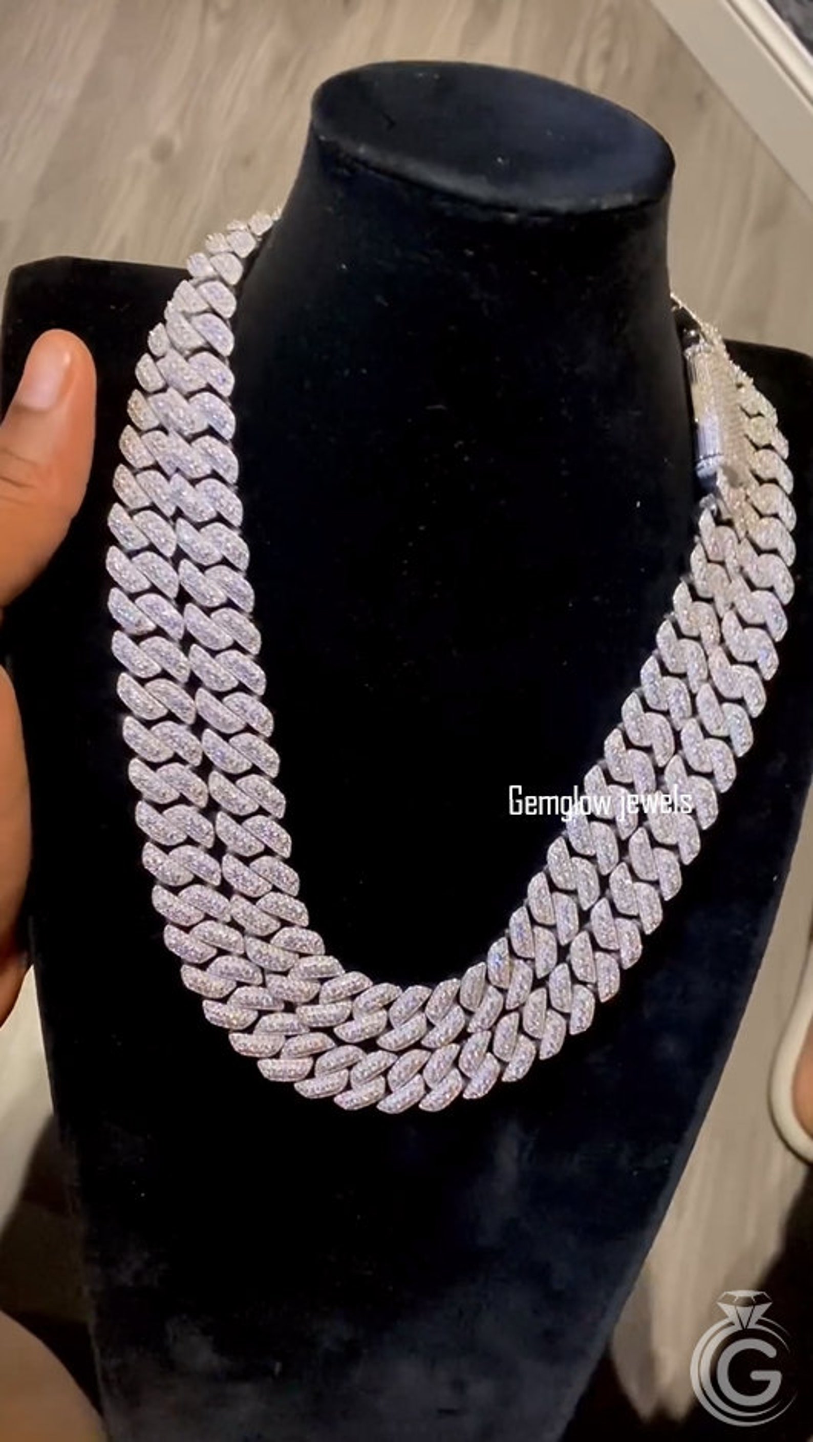 15mm Cuban Link Chain, Hip Hop Bling Rapper Chain, Gift for Him & Her ...