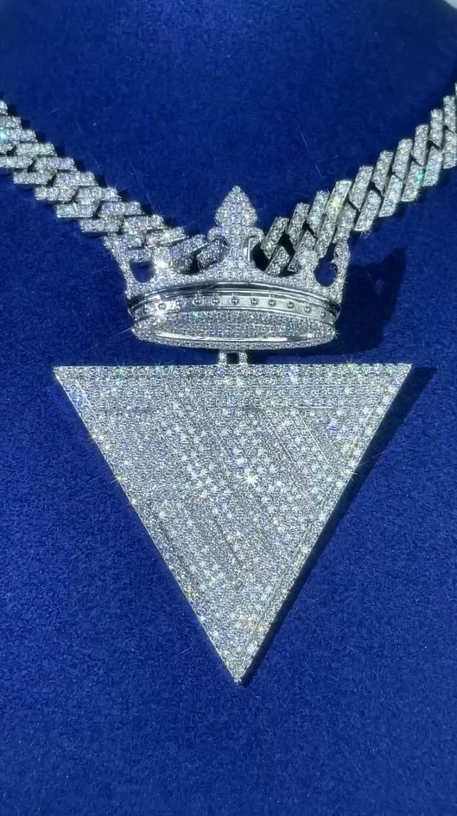 Iced Out Custom Pendant, Icy Diamond Bling Hiphop Men Jewelry, Iced Out ...