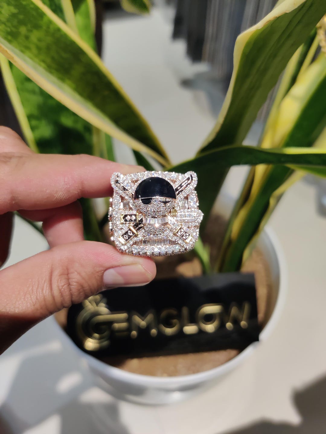Custom Hip Hop Iced Out Ring, Iced Out Moissanite Diamond Ring, Custom ...