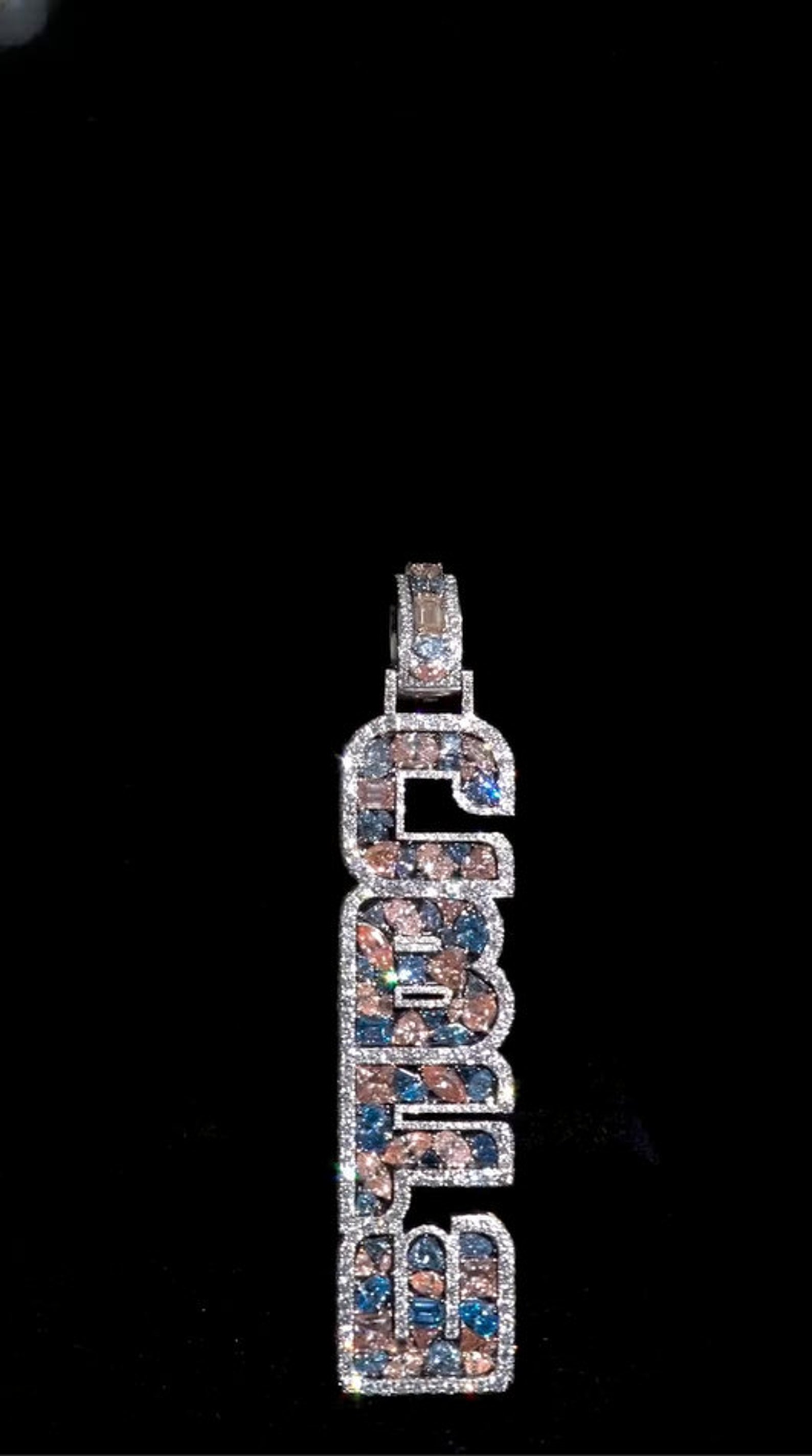 Initial Letter Pendant, Custom Fully Iced Letter Pendant, Rapper's Hip ...