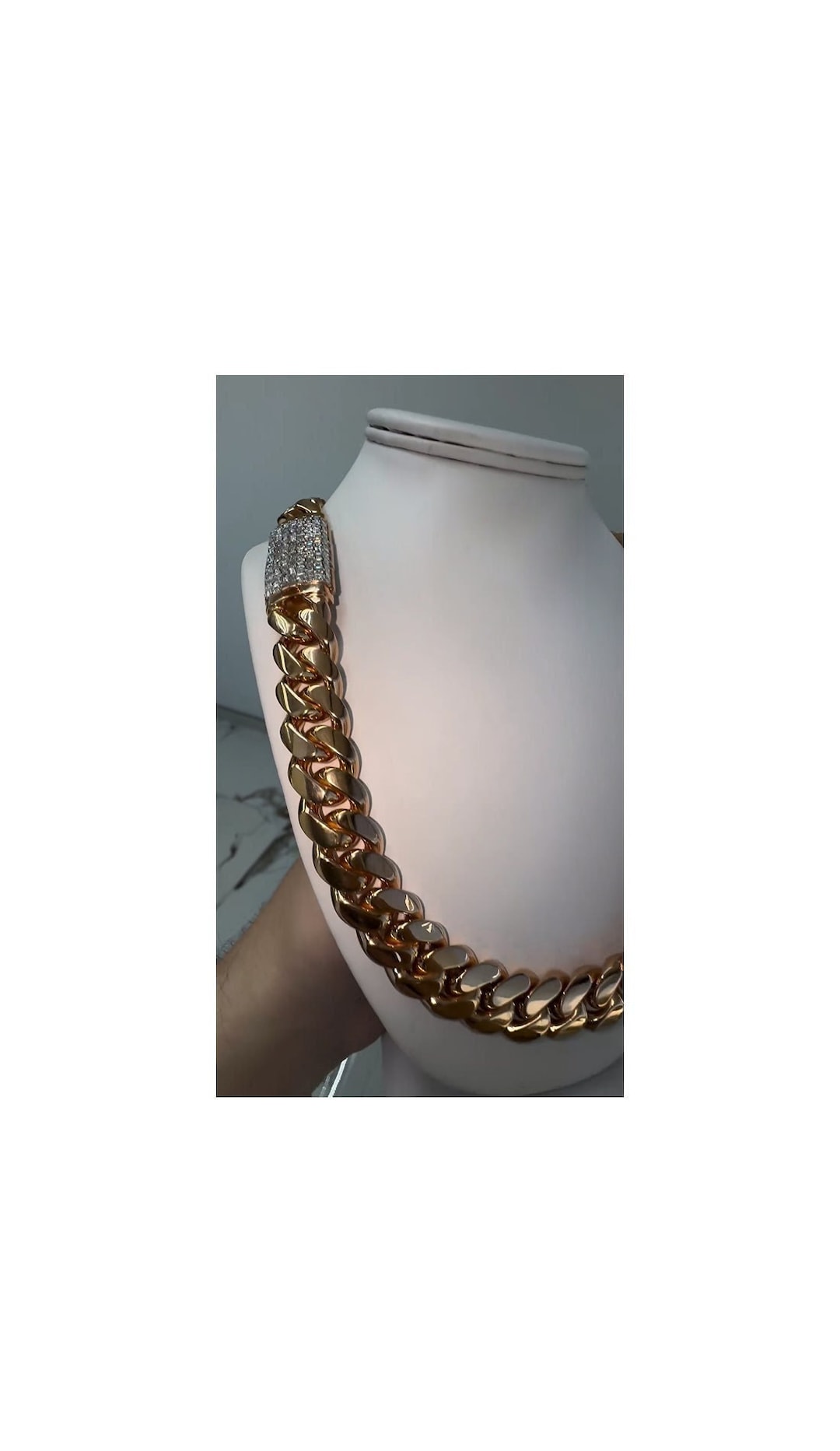 24mm Miami Hip Hop Cuban Link Chain, Sterling Silver Curb Cuban Chain ...