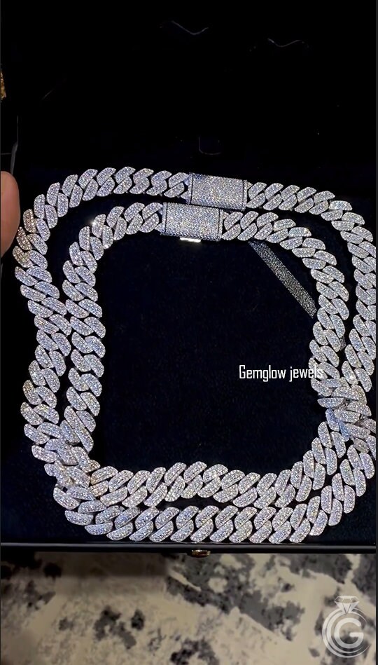 15mm Cuban Link Chain, Hip Hop Bling Rapper Chain, Gift for Him & Her ...