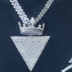 Iced Out Custom Pendant Icy Diamond Bling Hip Hop Men - Etsy