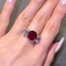 5 Ct Ring Cushion Cut Trilogy Ring, Anniversary Ring, Wedding Ring ...