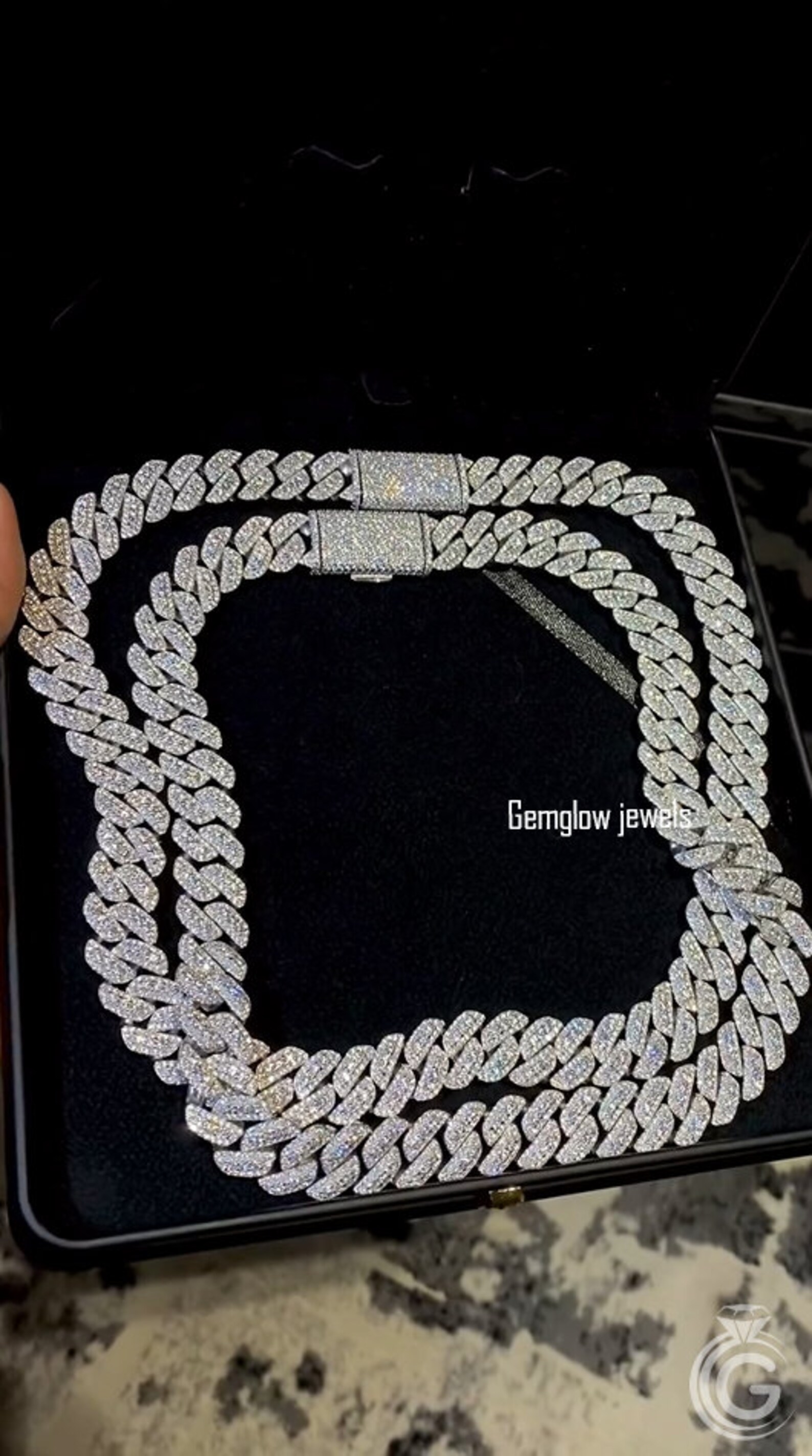 15mm Cuban Link Chain, Hip Hop Bling Rapper Chain, Gift for Him & Her ...