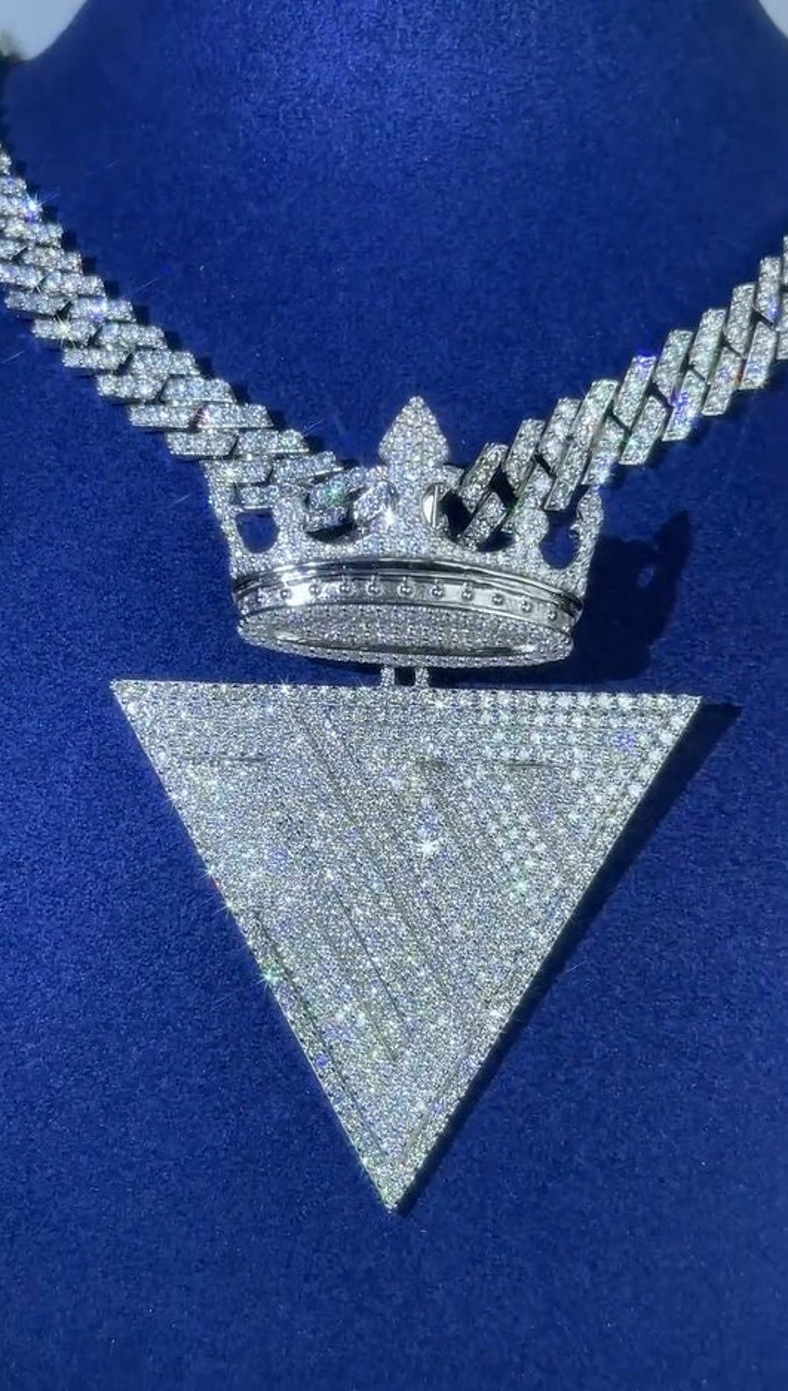 Iced Out Custom Pendant, Icy Diamond Bling Hiphop Men Jewelry, Iced Out ...