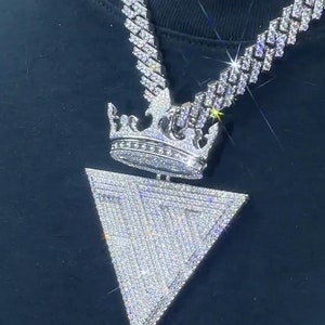 Iced Out Custom Pendant Icy Diamond Bling Hip Hop Men - Etsy